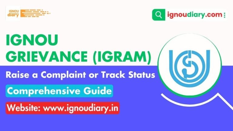 IGNOU Grievance (iGRAM) 2025: Raise a Complaint or Track Status • IGNOU ...